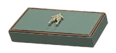 China PU leather cover customized logo Stationery box For hotel for sale