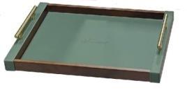China Durable Customizable PU Leather Amenity Tray Hotel Leather Products for sale
