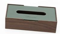 China Elegant and Durable PU Leather Tissue box for High End Hotels for sale