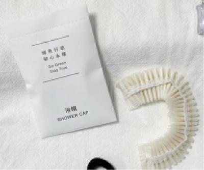 China Eco Friendly Hotel Supplies sustainable biodegradable bathroom supplies Shower Cap for sale