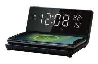 China Hotel Alarm Clock Wireless Charger Bluetooth Speaker RGB Light USB for sale
