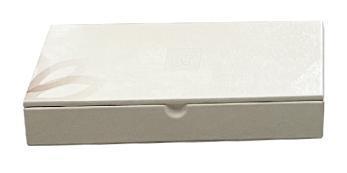 China Durable and Elegant PU Leather Stationery Box Customizable with Embossed Logo for Upscale Hotels for sale