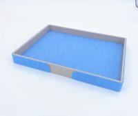 China PU Leather Amenity Tray Hotel Leather Products for High End Hotels Featuring Customizable Size Color and Logo Embossing for sale