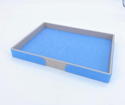 China PU Leather Amenity Tray Hotel Leather Products for High End Hotels Featuring Customizable Size Color and Logo Embossing for sale
