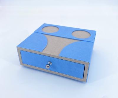China Hotel Leather Products PU Leather Covered Drawer For Hotel Guestroom for sale