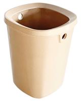China Durable Hotel Bathroom bins made from natural rice husk fiber for sale