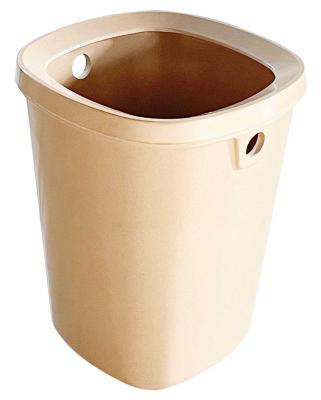 China Durable Hotel Bathroom bins made from natural rice husk fiber for sale