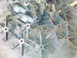 China Dia.380mm Heat-resistant Steel Fan Castings for Heat-treatment Furnaces EB3126 for sale