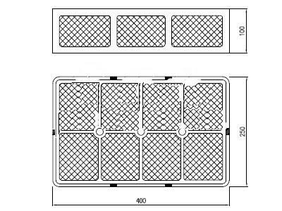 China lk400 Sketch Drawing for Material Basket for Heat-treatment Furnaces EB3092 for sale