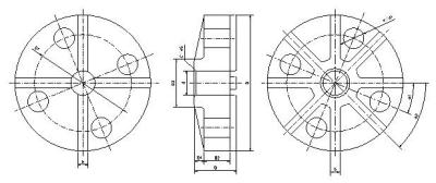 China Sketch Drawing for Lifting Castings for Well-type Furnaces EB3116 for sale