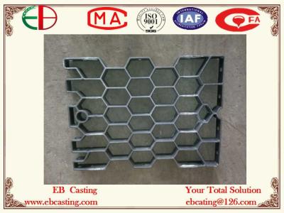 China Charging Material Base Tray Parts for Carburizing Muffle Furnaces Size 600x400x40mm EB2215 for sale