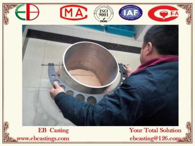 China EB13007 Dimensional Check of Stainless Steel Tube Parts with Spinning Cast Process for sale