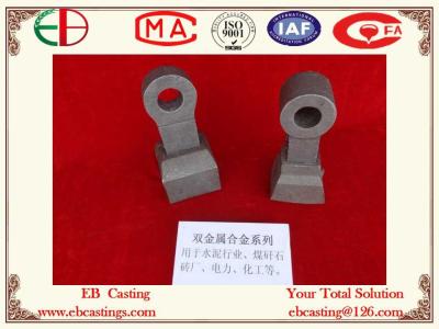 China Hammer Parts for Hammer Crushers with Bi-metal Process EB19004 for sale