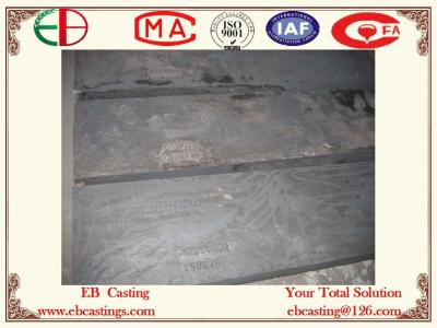 China High Cr White Iron Casting Parts Impact Liners 160mm Thick Better Impact Value BHN600-74 for sale