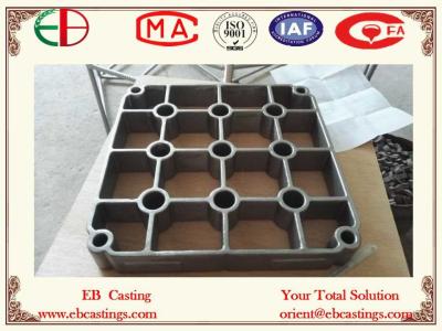 China 406 x 406 x 50 Material Trays for Precision Gear Parts Heat-treatment 1.4849 EB22280 for sale