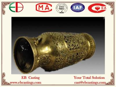 China Brass Antique Vase Complicated Designed EB9065 for sale