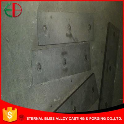 China HBW500Cr9 Hexagonal Bolt  Holes Flat Plates Ni-hard White Iron 25mm Thick EB10026 for sale