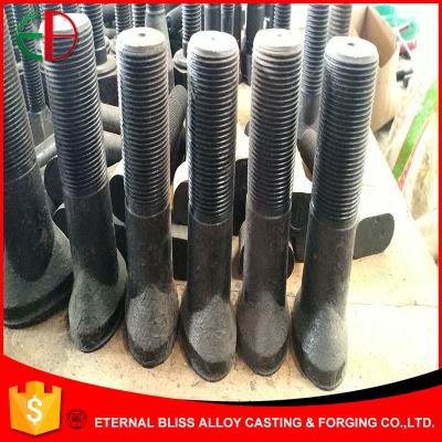 China High Strength 40Cr Oval Head Bolts for Cement Mill Liners EB880 for sale