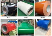 China 0.2 - 1.2mm Coating Thickness Colored Steel Sheet Coil 300 - 450Mpa Tensile Strength for sale