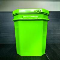 China Seed Keeper Plastic Round Bucket Customized Portable With Logo for sale