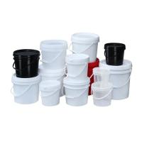 China CMYK Waterproof Custom 30 Litre Plastic Bucket With Lid For Indoor And Outdoor Use for sale