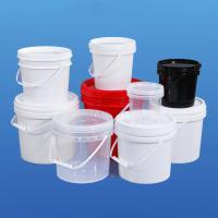 China Reusable Stackable Plastic Bucket With Lid / 0.5-30L Food Safe Buckets for sale