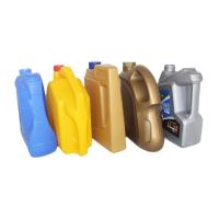 China Customizable Secure Plastic Engine Oil Bottle With Stackable Lid for sale
