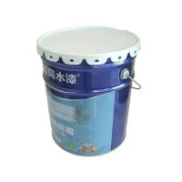 China Custom Colored Durable Metal Paint Bucket With Lid Tight Lids 0.38mm for sale
