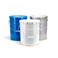 China Eco Friendly Recyclable Airtight 5 Gallon Open Head Steel Pail For Chemical / Interior Paint for sale