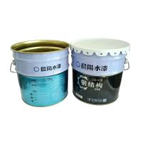 China Excellent Metal Oil Lubricant Metal Pail With Lid With Waterproof Coating And Screw Cap for sale