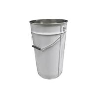 China Rust Proof Stackable Cylindrical Lubricating Oil Metal Bucket With Lid Removable for sale