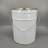 China Cylindrical Rust Resistant Metal Lubricating Oil Bucket 1L-40L  Tinplate Pails for sale