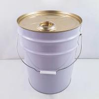 China 25L Tight Sealable Heavy Duty Steel Oil Tinplate Pails 5 Gallon Steel Bucket for sale