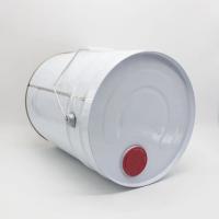China Customized Metal Handle Silver Iron Seed Bucket with Drainage Holes for sale