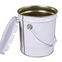 China Heavy Duty Iron Seed Bucket Iron Buckets With Customized Logo And Drainage Holes for sale