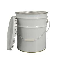 China Sealed Iron Empty Paint Buckets With Lids 15L For Chemical Liquid Storage for sale