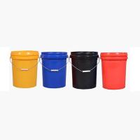 China Eco Friendly Reusable Round Bucket With Snap On Lid And Handle for sale