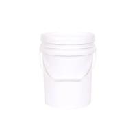 China Personalised Printed Round 5 Gallon Plastic Container With Lid Snap On for sale