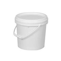 China Heavy Duty Commercial Round Plastic Tubs With Handles Snap On Lid And Custom Logo Printing for sale