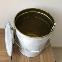 China 25L Customized Rust Resistant Paint Bucket Metal For Chemicals And Paints for sale