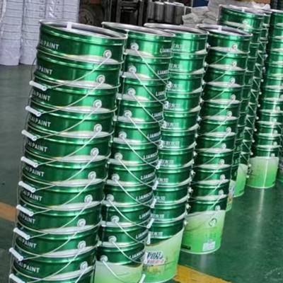 China Rust Resistance Adhesive Metal Paint Bucket With Removable Lid for sale
