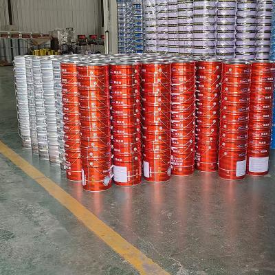 China 15L Metal Paint Bucket with Lid - Leak Proof Steel Cask for sale