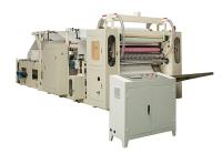 China 230x230mm Z-Fold Hand Towel Machine Glue Lamination Point To Point Emboss for sale