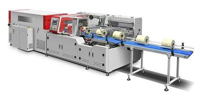 China Side Sealing Facial Tissue Box Packing Machine PLC Program Control for sale
