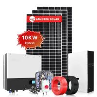 China 10KW Home Solar Power System Monocrystalline Silicon With Lithium Battery for sale