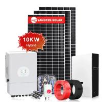 China 10kw Hybrid Solar System Kit With Lifepo4 Battery IP65 Protection Smart Function for sale