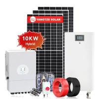 China 10kw Hybrid Solar System Kit With Lifepo4 Battery IP65 Protection Smart Function for sale