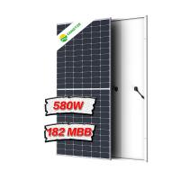China 580W Mono Facial Module Solar System 182mm Perc Single Glass for sale