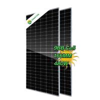 China 480W 144cells 166mm 9bb Mono-facial Solar Panel 25 Years Warranty for sale