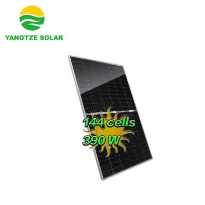 China 120Cells 166mm Mono Facial Solar Panel 390W Anti PID IP68 Waterproof for sale